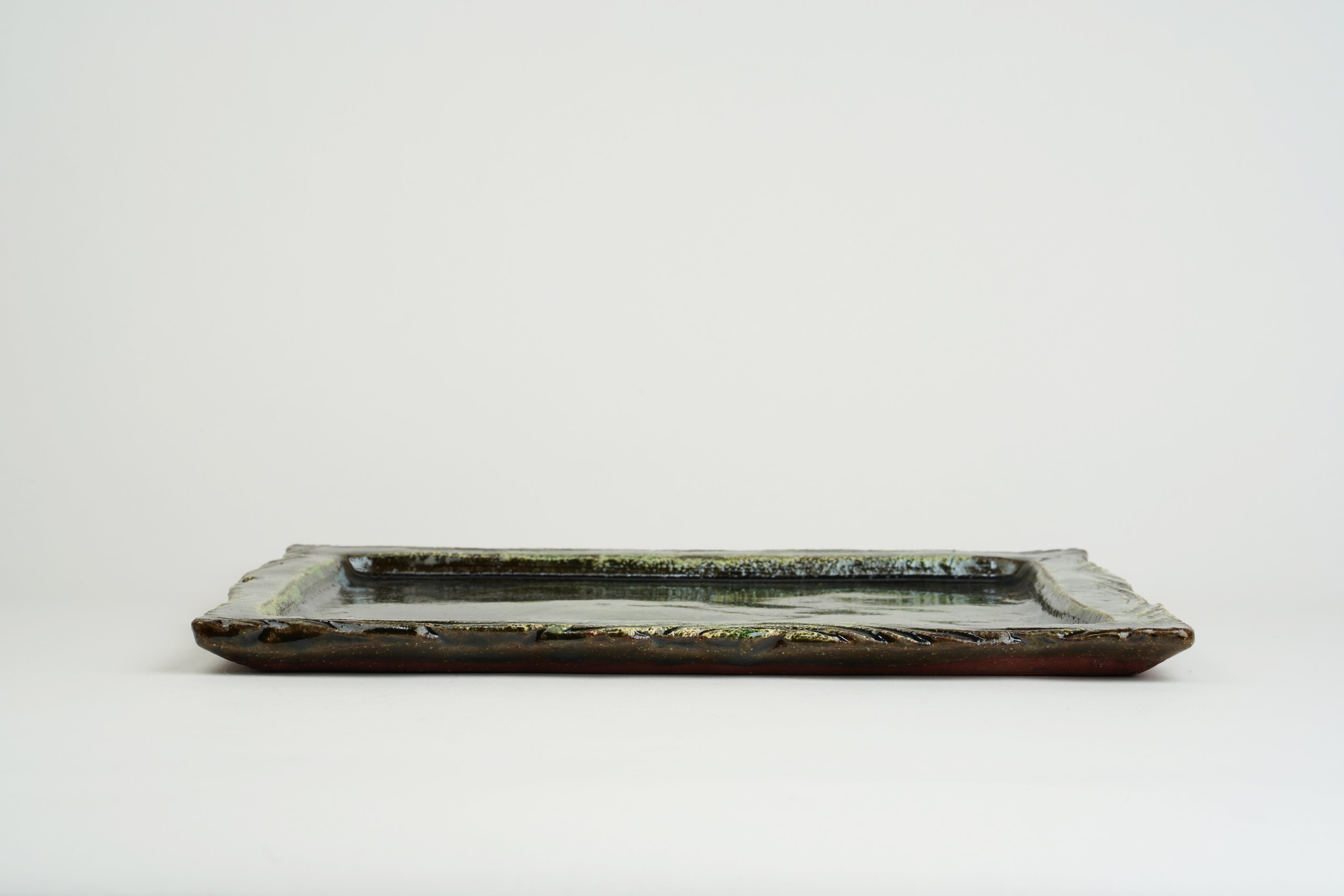 KINGYOYA TOEN - Oribe Square Plate – 金魚屋陶苑